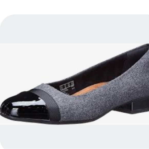 Clarks | Shoes | Clarks Womens Flats In Gray And Black | Poshmark
